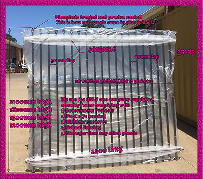 2100mm High Security Fence,Crimp top, School Fence 2.1m | eBay Australia