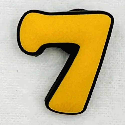 The Number “7” (Seven) Shoe Charm for Crocs - Mustard Yellow | eBay