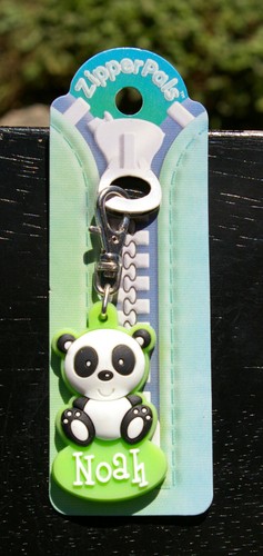 Noah Panda Bear Green Rubber Zipper Pals Easy Zipper Pull Clip Charm ...