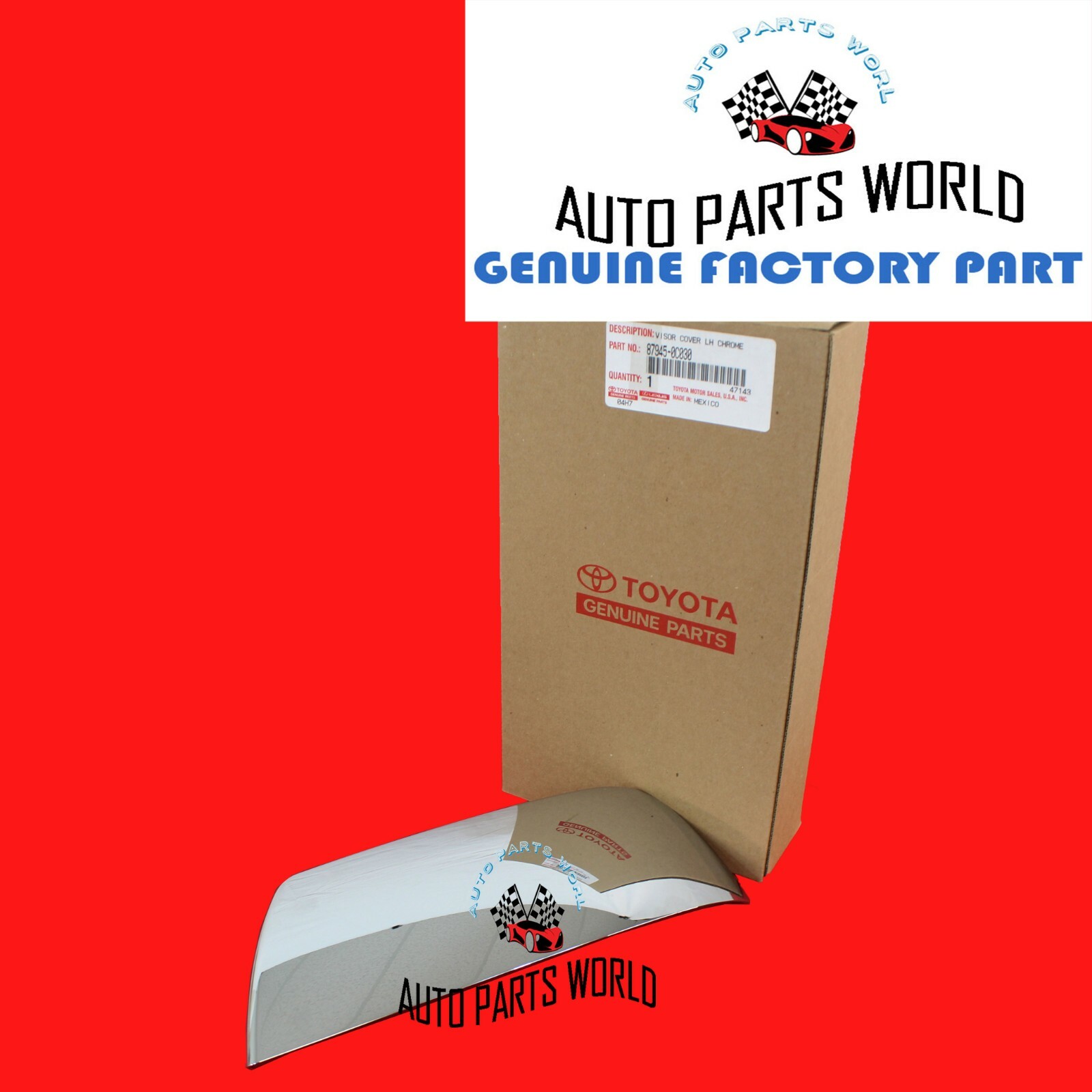 GENUINE TOYOTA 08-21 TUNDRA SEQUOIA LEFT CHROME OUTER MIRROR COVER ...