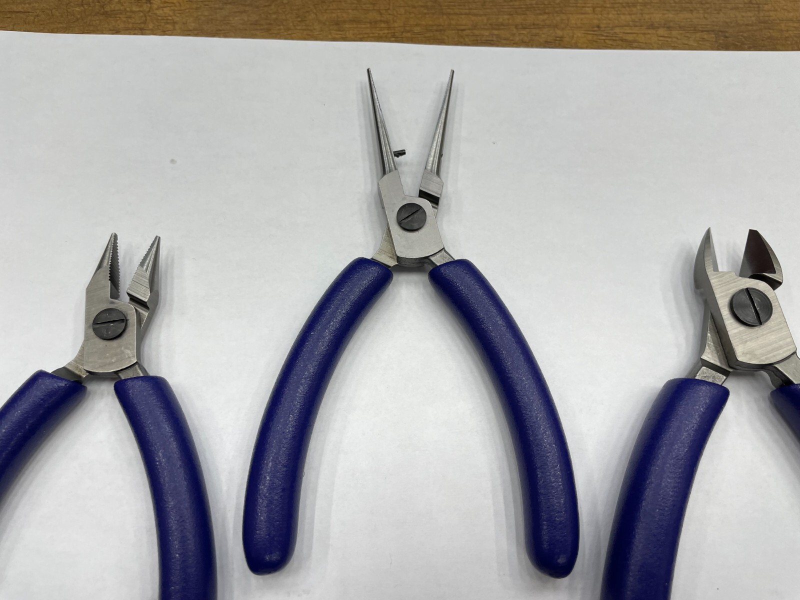 Snap-on Tools NEW DARK PURPLE 3 Piece Soft Grip Precision Pliers Set ...