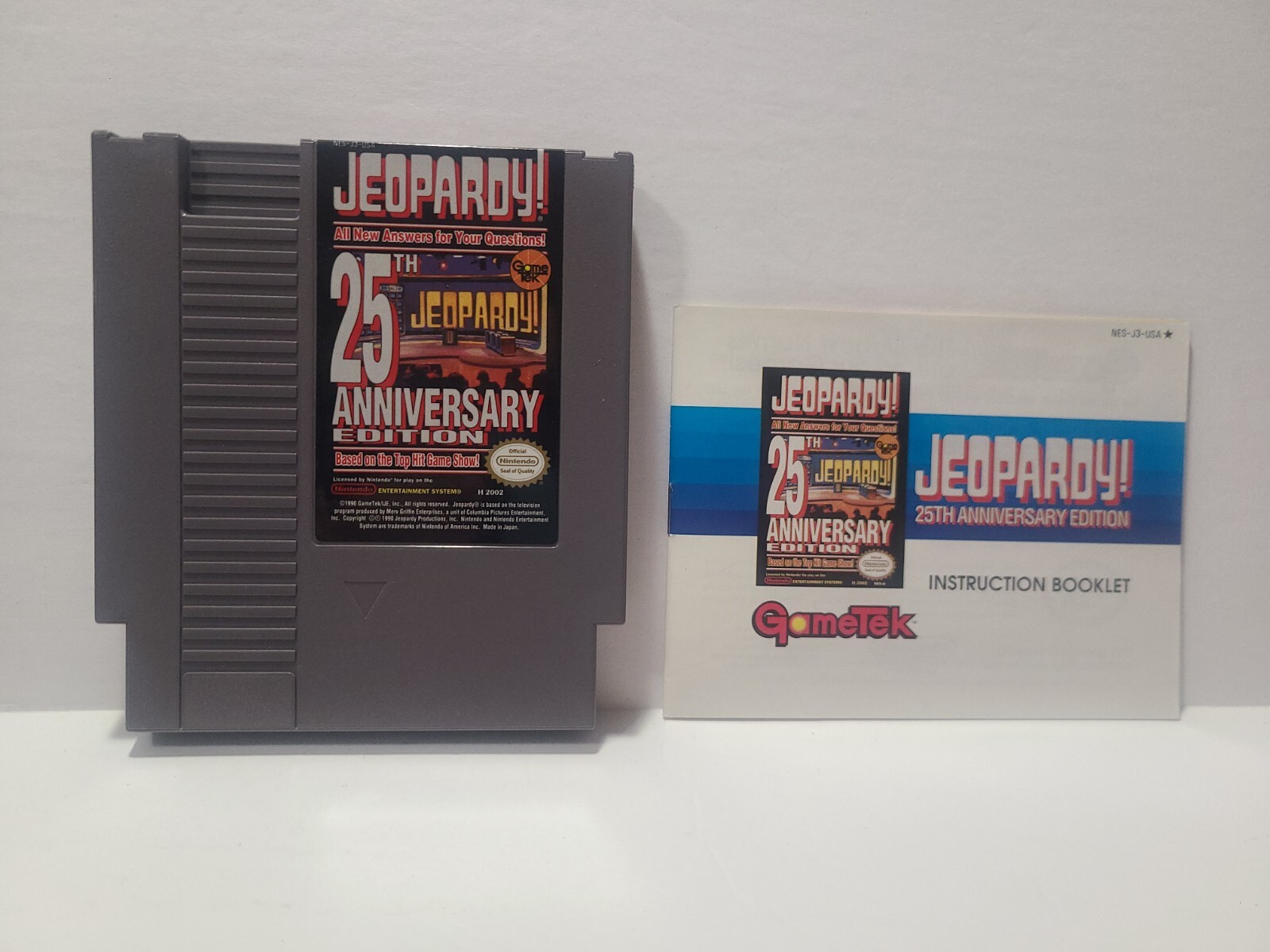 Jeopardy 25Th Anniversary Edition NES Nintendo Game and INSTRUCTION ...