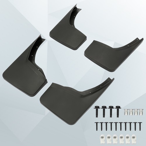 For 14-19 GMC Sierra 22894860 Front & Rear Black Grain Molded Splash ...