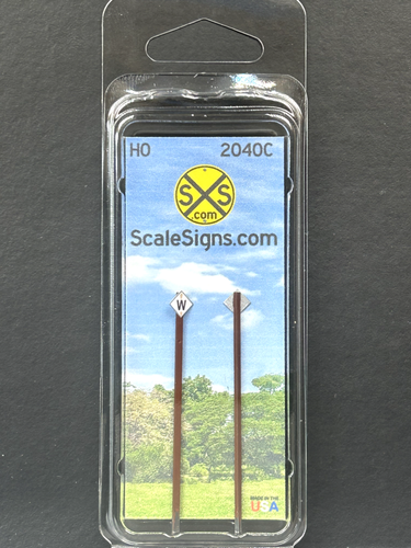 HO-2000-040-C / 1:87 Scale Street & Railroad Signs "Railroad Whistle ...