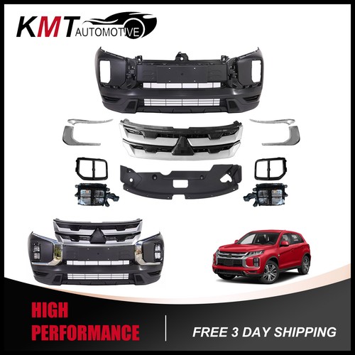 Front Bumper Cover Kit w/Fog Lamp For 2021-2023 Mitsubishi Outlander ...