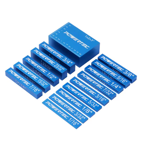15-Piece Setup Blocks Height Gauge Set, Router Table Setup Bars for ...