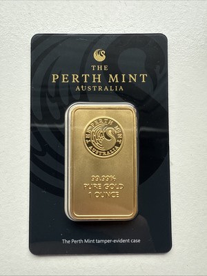 Perth Mint Style 1 oz Plated Display Bar – Premium Collectible Finish ...