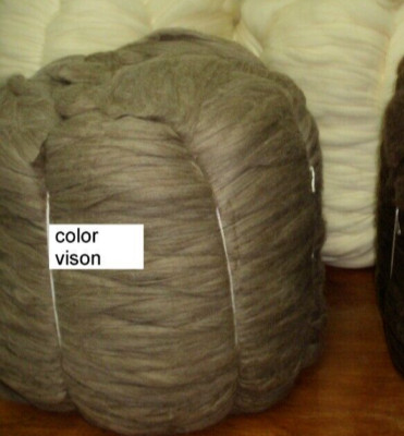 15 lbs Brown Merino WOOL ROVING BULK Natural Undyed Felting Spinning ...