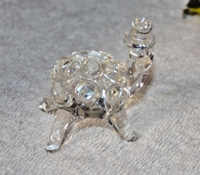 Vintage Mini Glass Turtle Wearing A Top Hat & Pig Figurines | eBay