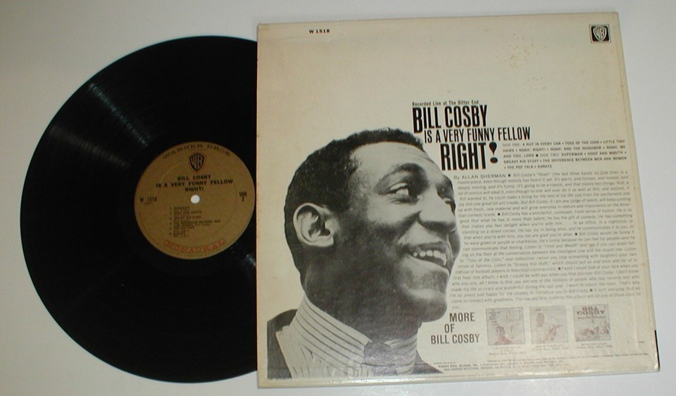 BILL COSBY - Is A Very Funny Fellow Right - Vinyl LP 1963 Warner Bros ...