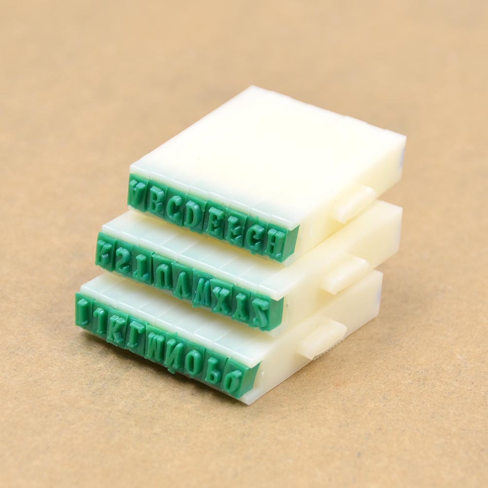 English Alphabet Letters Numbers Rubber Stamp Free Combination DIY ...