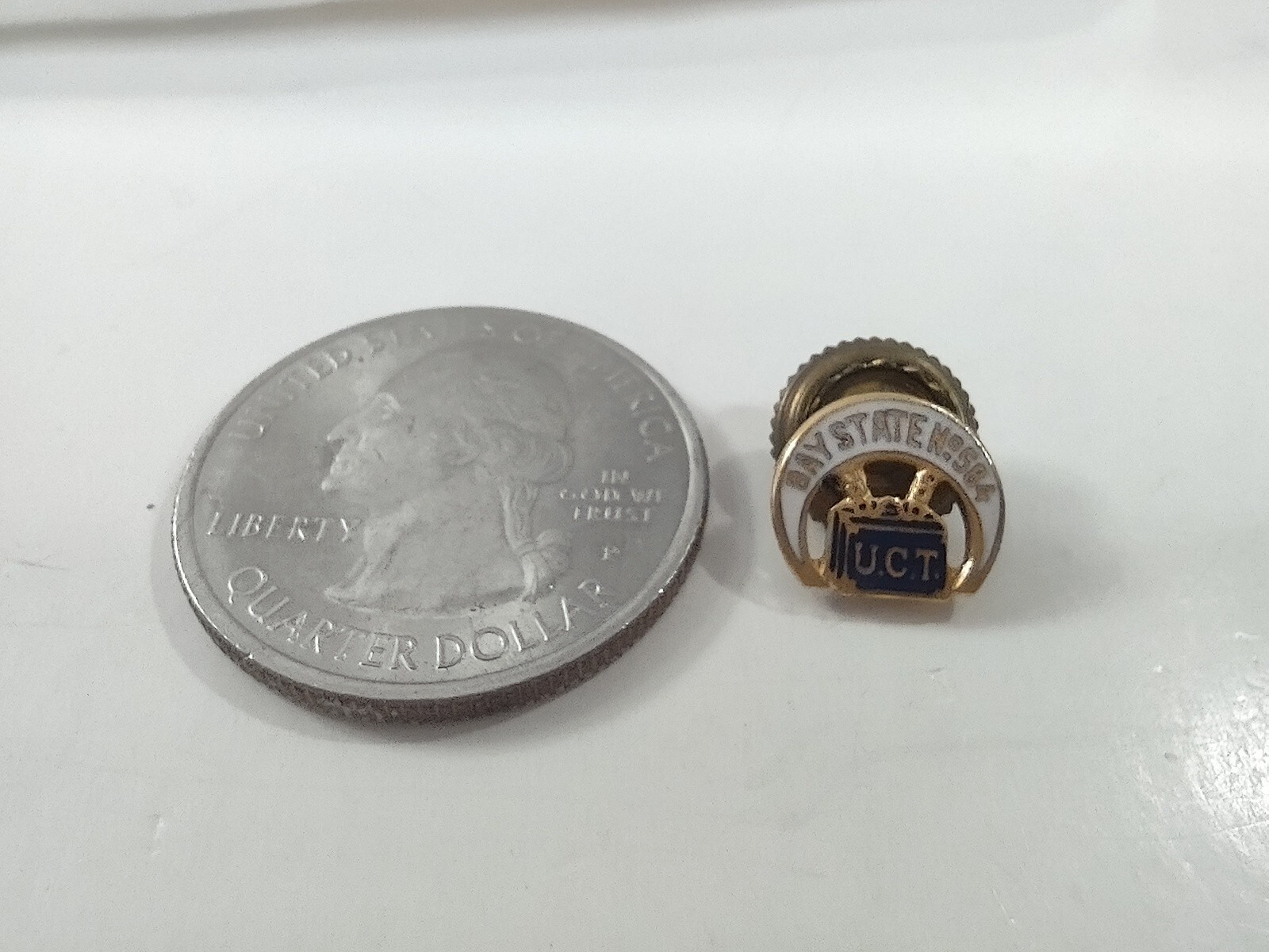 UCT Bay State No. 584 Lapel Pin United Commercial Travelers Financial ...