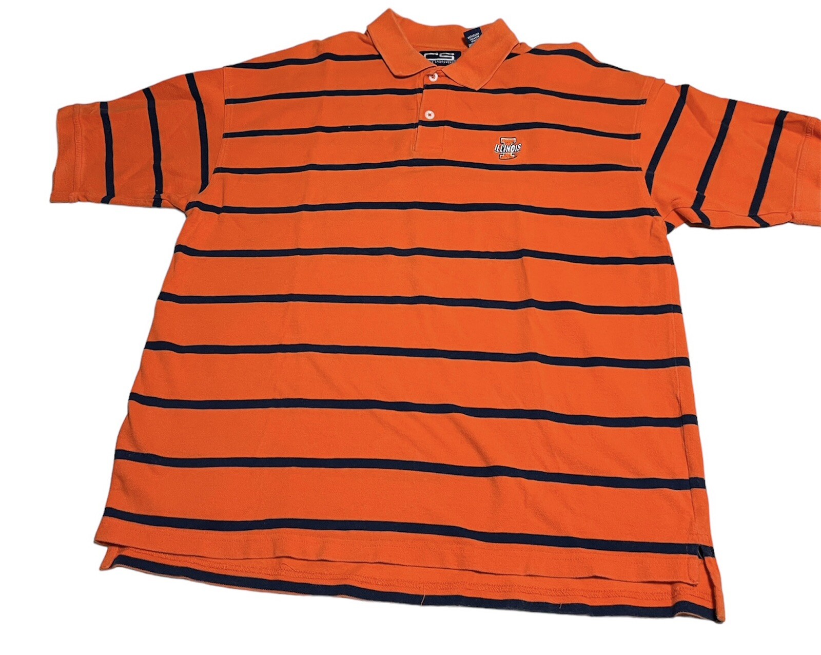 CRABLE SPORTSWEAR ILLINOIS ILLINI UNIVERSITY POLO HENLEY SHIRT SZ XL ...