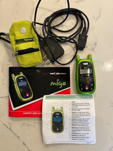 2005 LG Migo Chaperone VX1000 - Green (Verizon) Cellular Phone Kid And ...