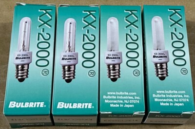 Bulbrite 473040 4-Pack KX40CL/E12 Krypton Xenon 120V 40W T3 Candelabra ...