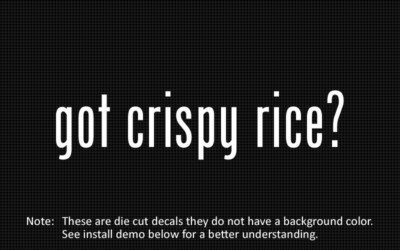 (2x) got crispy rice? Sticker Die Cut Decal vinyl | eBay