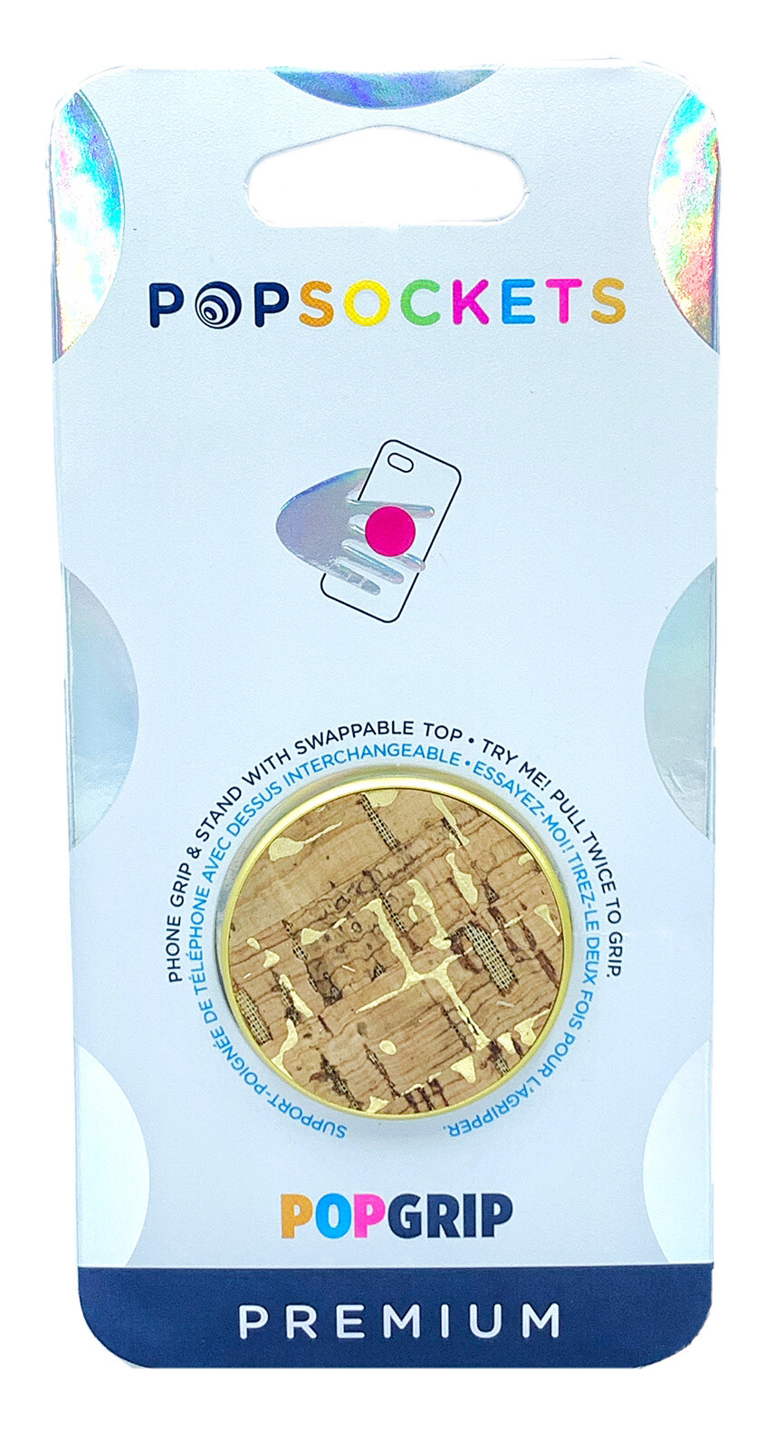 PopSockets Gold Wood Cork Design Phone Holder PopSocket Pop Socket ...