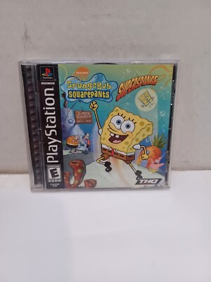 SpongeBob SquarePants: SuperSponge (PS1, PlayStation 1, 2001) Complete ...
