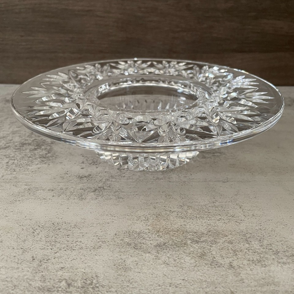 Waterford Bethany Clear Crystal Pillar Candle Holder Wine Bottle ...
