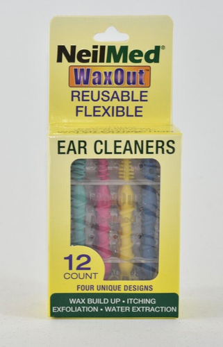 NeilMed WAX OUT 12 ct EAR CLEANING TOOLS Reusable Flexible Cleaners for ...