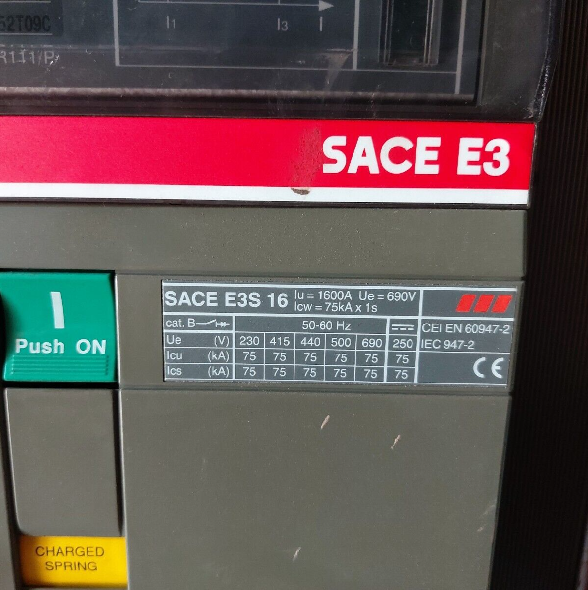 ABB SACE E3S 16 Low Voltage AC Power Circuit Breaker 1600A | eBay