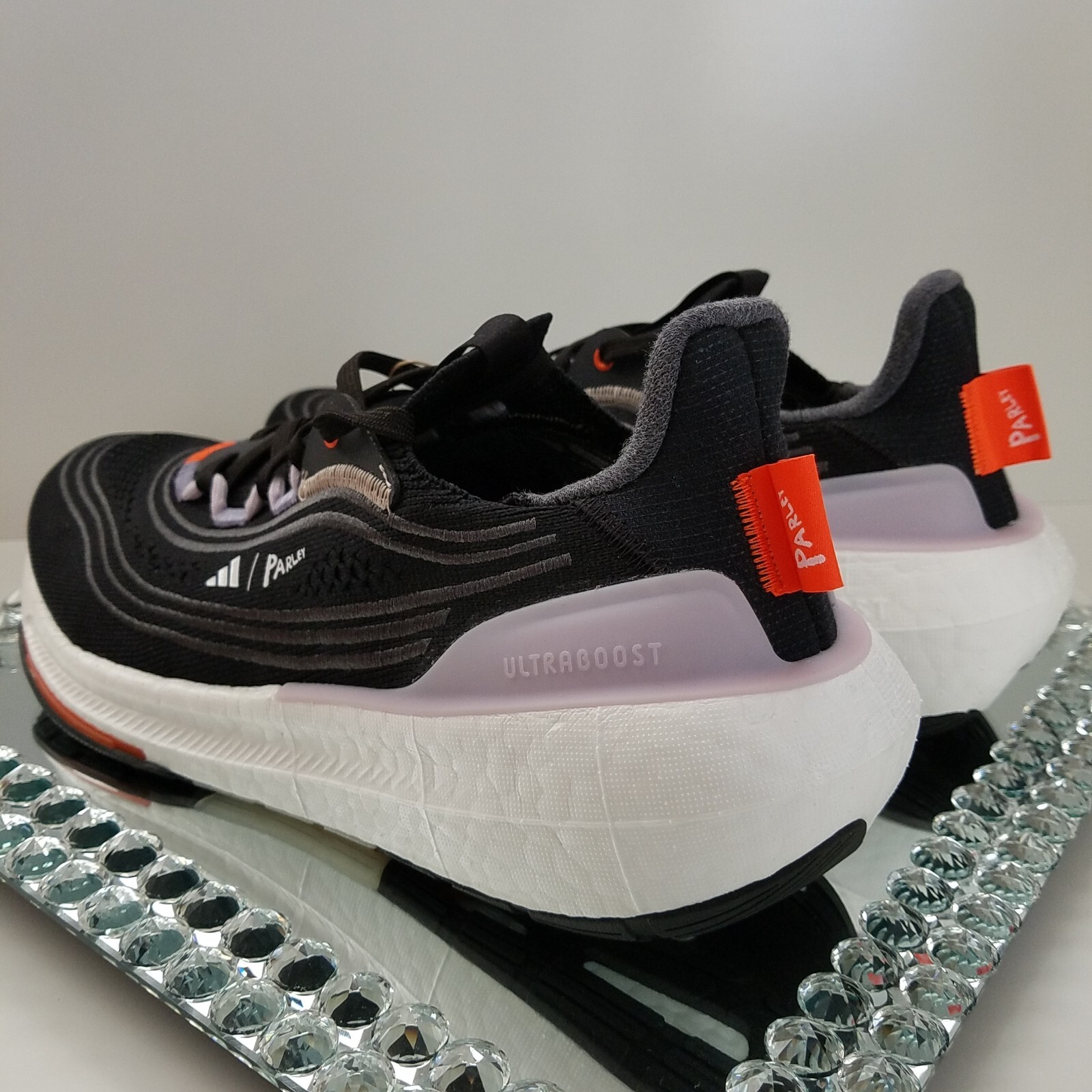 NEW adidas UltraBoost Light x Parley Low Black Solar Red - Men's 11.5 ...