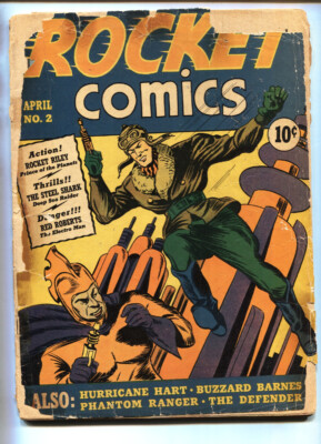 ROCKET COMICS #2 1940 - RARE Hillman - Golden-Age comic book | eBay