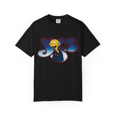 Simpsons Mr. Burns Yes Band Logo Shirt | eBay