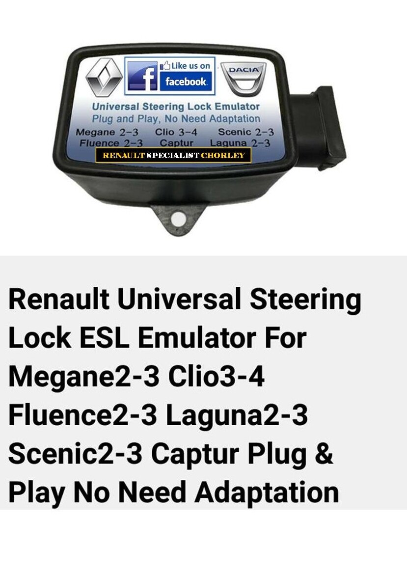 RENAULT ELECTRIC STEERING LOCK EMULATOR MEGANE CLIO SCENIC LAGUNA ...