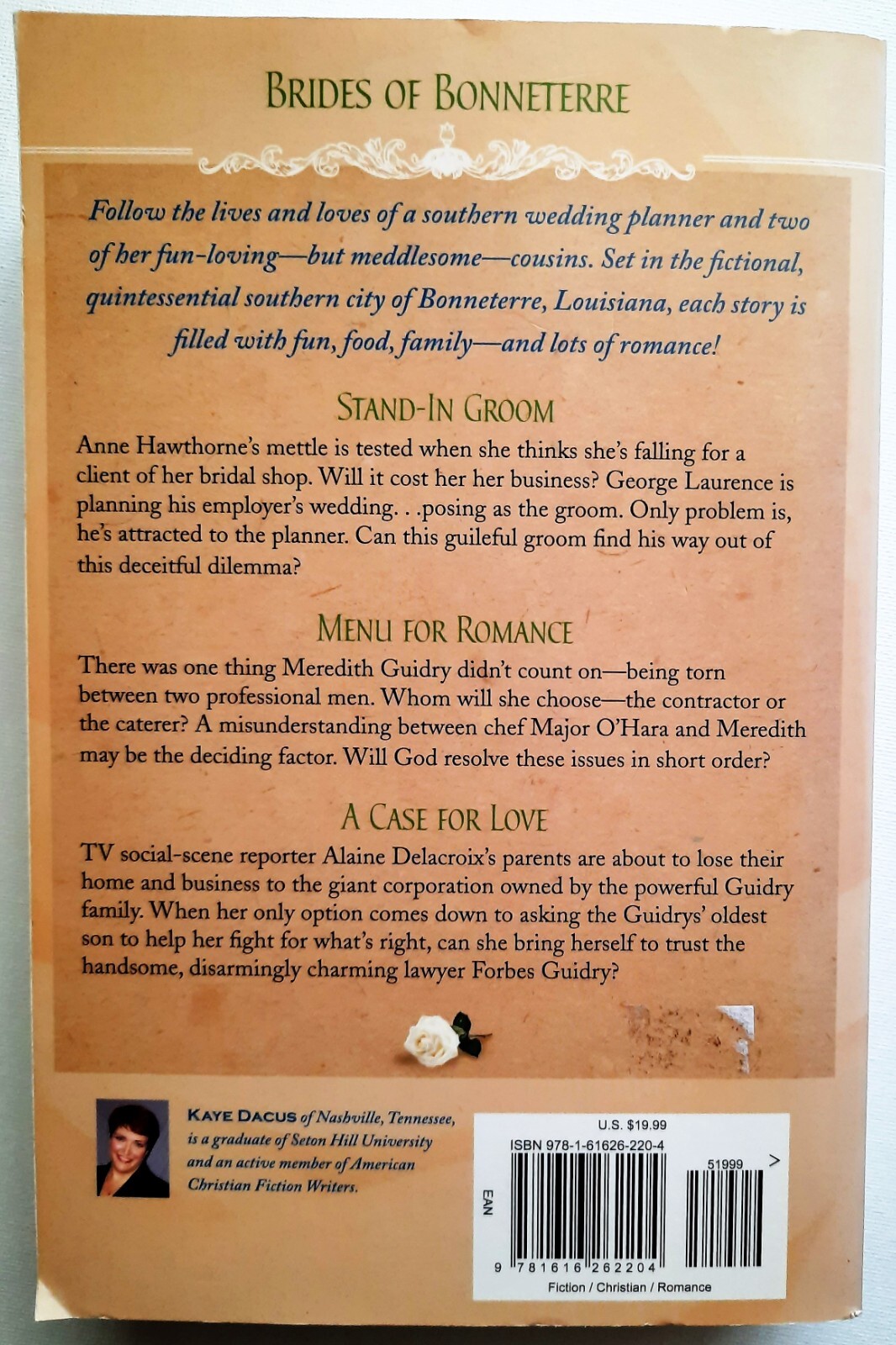 Brides of Bonneterre Kaye Dacus (New, Pbk, 2011) Stand In Groom Menu ...