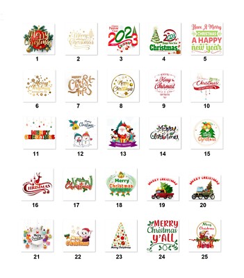 Personalized Address Labels Christmas Sayings Greetings (FA 36) | eBay