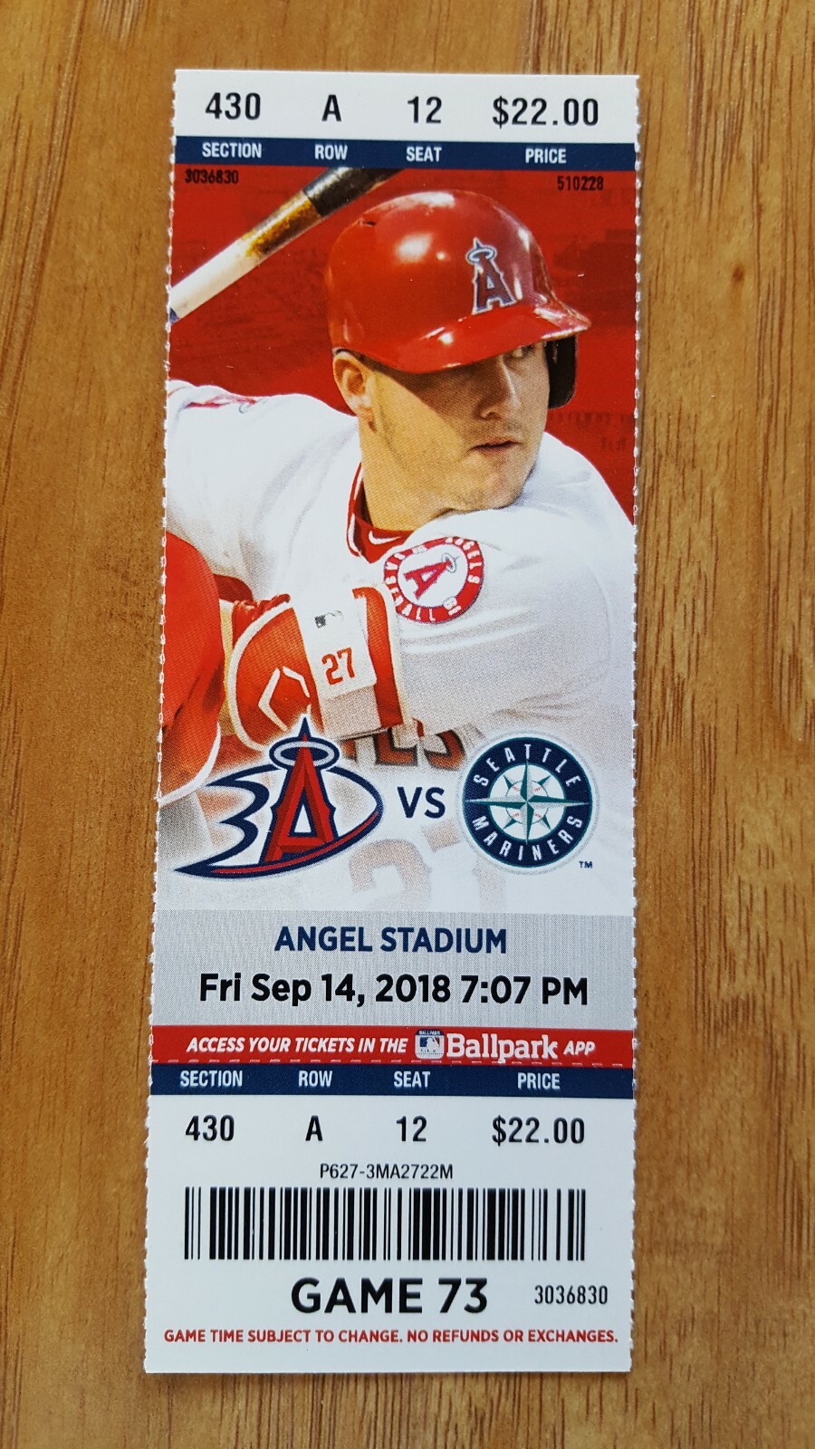 Los Angeles ANGELS 2006 - 2019 Baseball Trout Ohtani Pujols Salmon ...