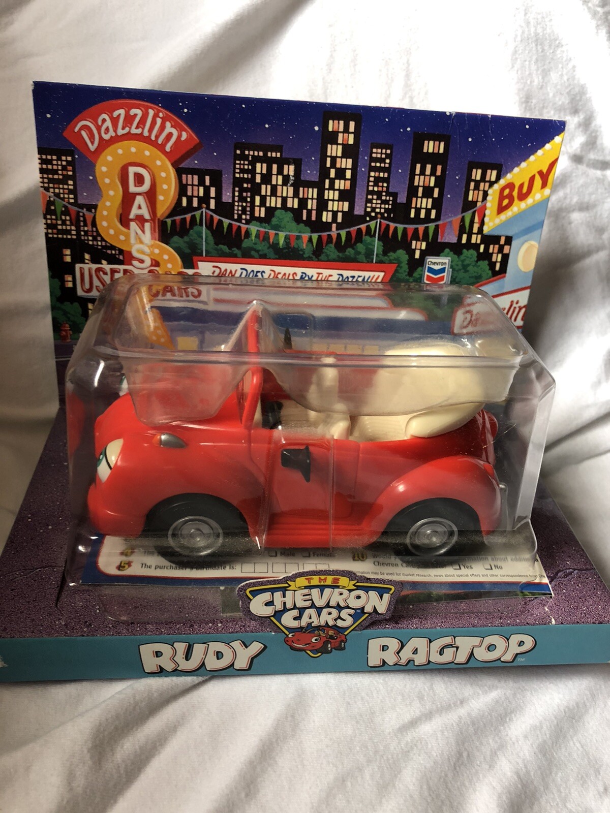 Chevron Cars. Rudy Ragtop. 1999. Bright red convertible. New in box. | eBay