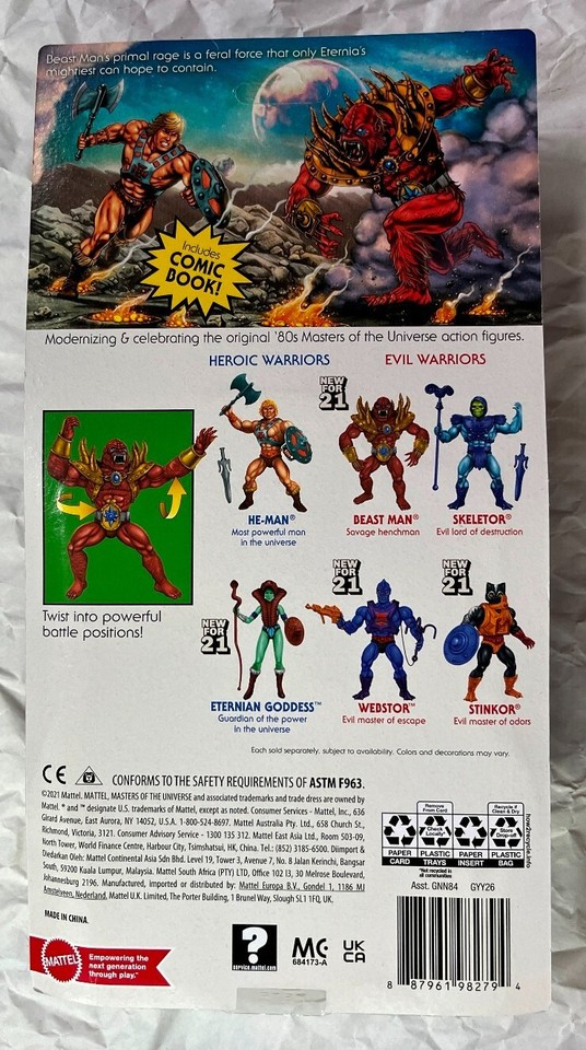 Beast Man LOP MOC 2021 Masters of the Universe MOTU Retro Play He-Man ...
