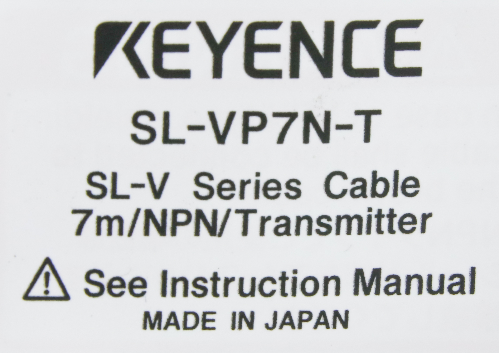 12068 KEYENCE LIGHT CURTAIN CABLE, SL-VP7N-T & SL-VP7N-R (NEW) SL-VP7N ...