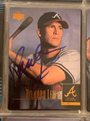 RICHARD LEWIS AUTOGRAPHED SIGNED 2001 UPPER DECK PROSPECT PREMIERES ...