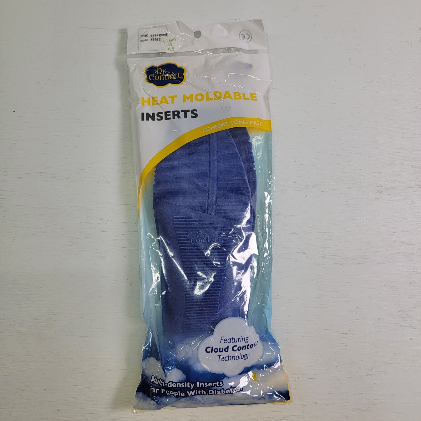 Dr. Comfort Heat Moldable Cloud Contour Inserts Shoe Insole Sz M9.5 W11 ...