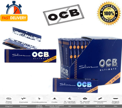 Cartine OCB Ultimate Pack King Size Slim Lunghe e Filtre Tips 32 ...