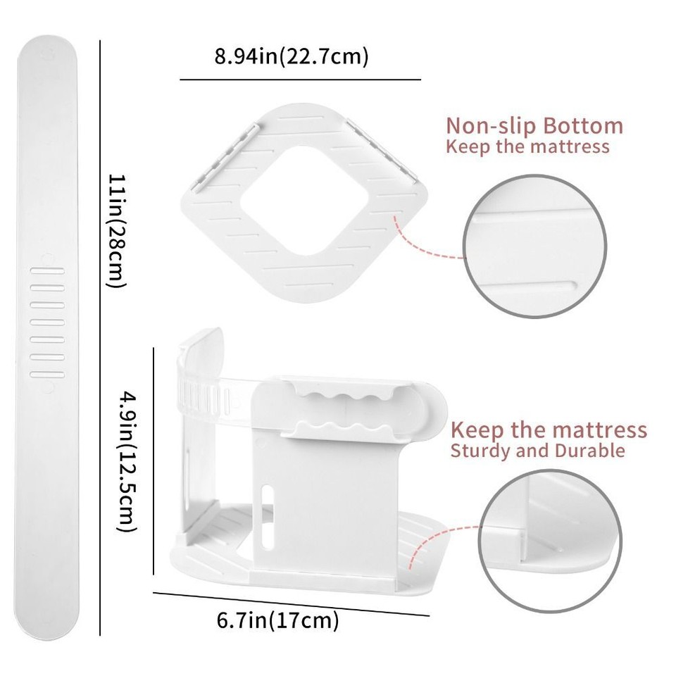 with Lock Strips Bed Sheet Clips Invisible Sheet Holders 686345805540 ...