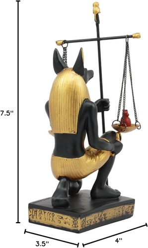 Ebros Classical Egyptian God Of The Afterlife Anubis Holding The Scales ...