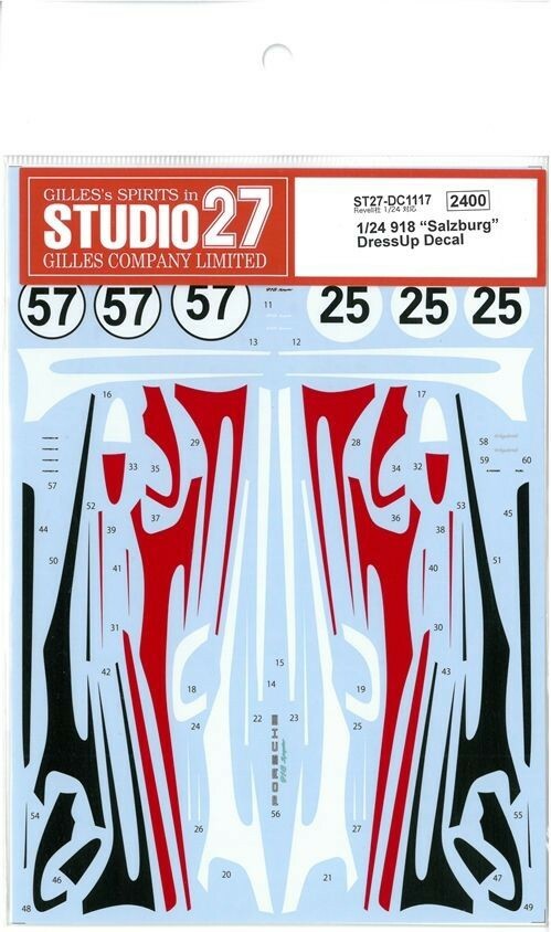 STUDIO27 1/24 Porsche 918 Salzburg DressUp Decal for Revell DC1117 ...