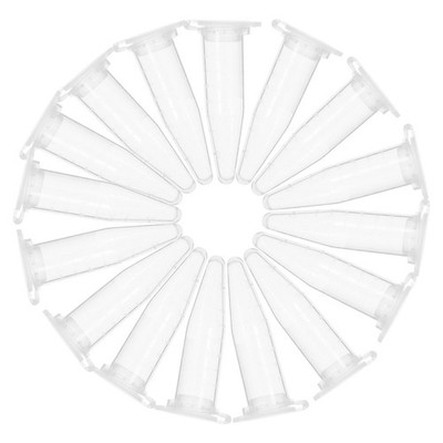 50 Pcs Transparent Plastic Conical Tubes 1.5 Ml Bottom Tip Test Vials ...