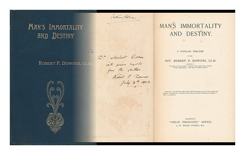 Downes, Robert P. (Robert Percival) (1842-1924) Man's Immortalità E ...