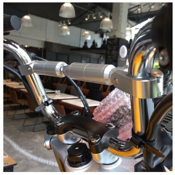 GENUINE KITACO HONDA MONKEY 125 Z125 HANDLE BRACE BLACK ALUMINUM HAND ...