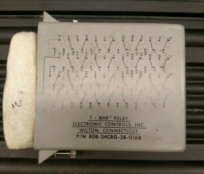 Electronic Controls Inc., T-Bar relay 32 pole 800-34CRG-28-G168 | eBay