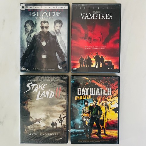 Lot of 4 Horror Movies - DVD - Blade Trinity -Vampires -Stake Land II ...