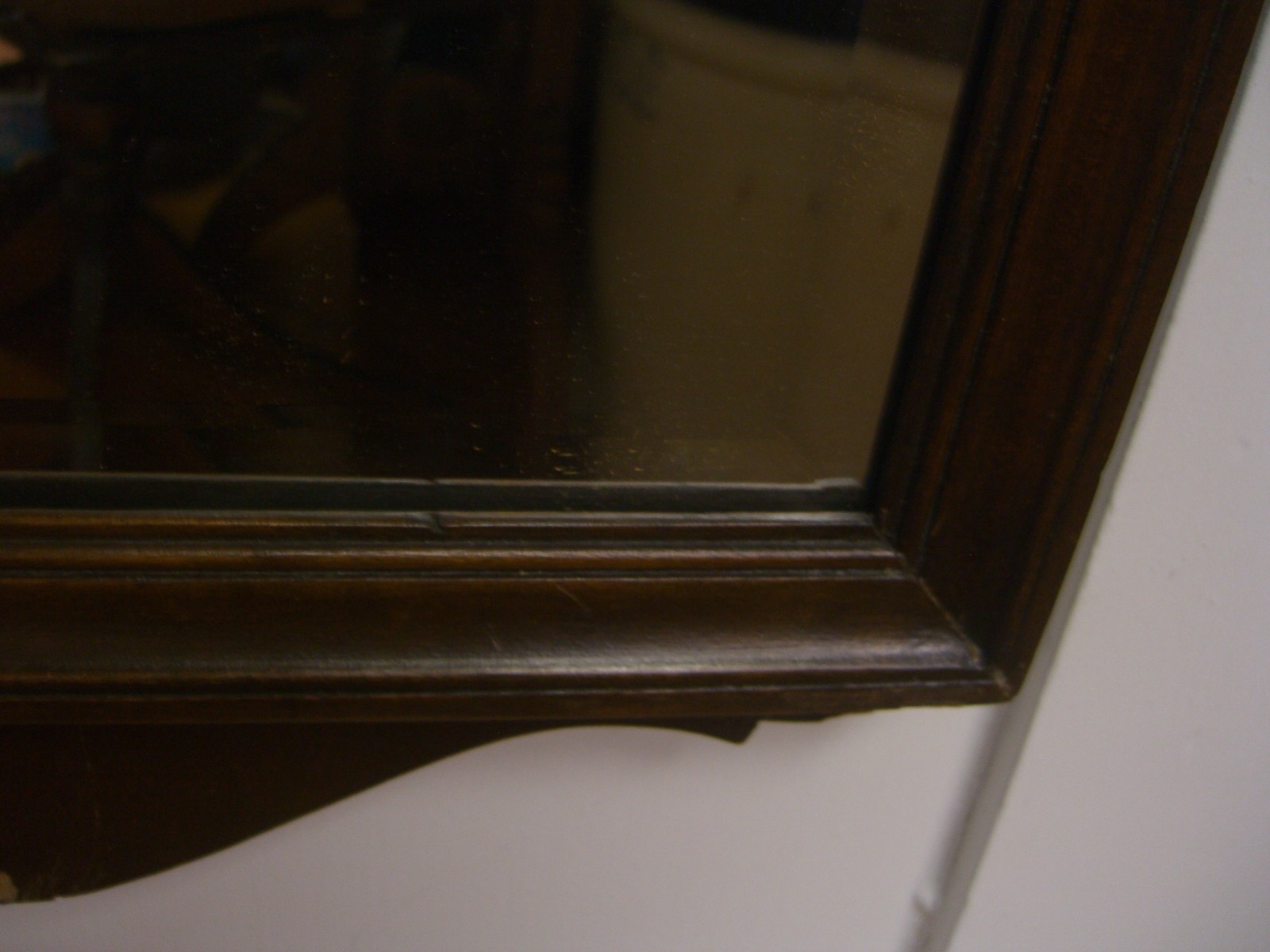 Vintage Mahogany Bevelled Mirror - Chippendale Style w/ fret work -Made ...