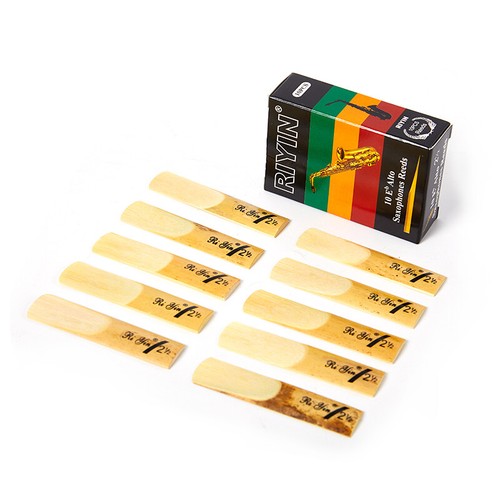 10 Packs set Eb Alto Sax Saxophone Reeds Strength 2.5 Saxophone Reed ...