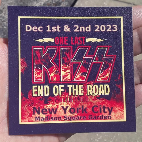 KISS ☆ NEW YORK CITY ONE LAST KISS Magnet Madison Square Garden Dec 1st ...