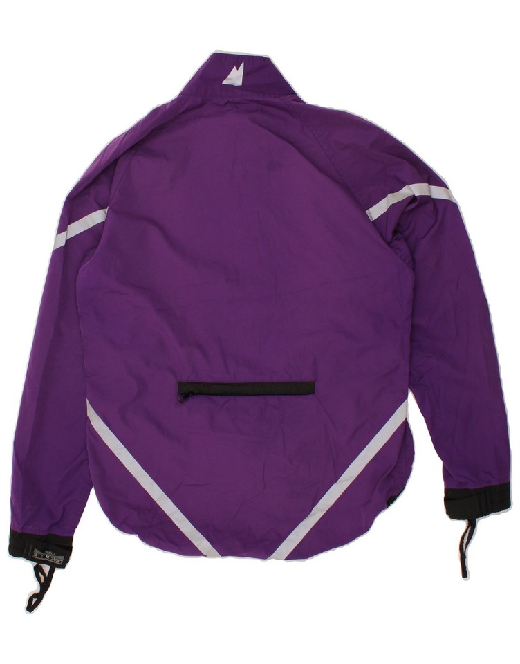 VINTAGE Womens Rain Jacket UK 18 XL Purple Colourblock Polyester CB36 ...